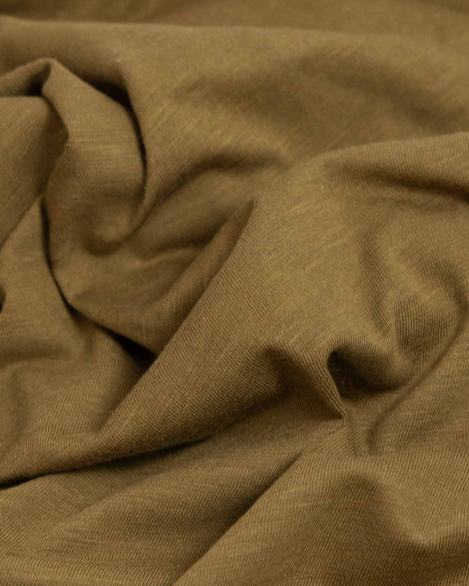 2m Olive 100% organic cotton jersey (extra wide) – arkdefo